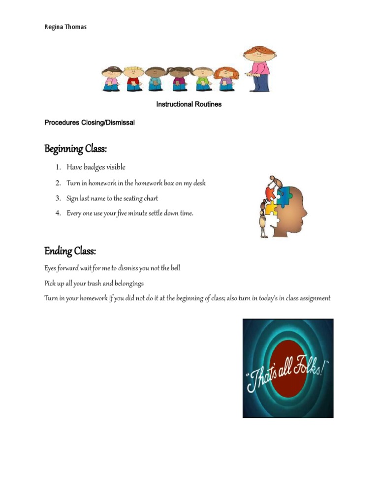 Instructional Routines | PDF
