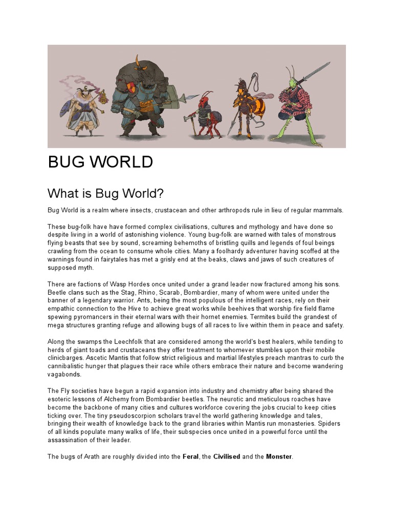 Bug World | PDF | Ant | Magic (Paranormal)