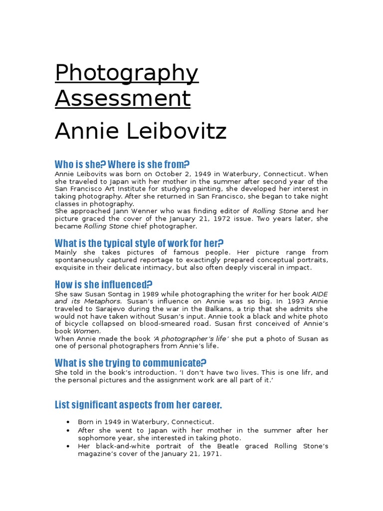 Photo Assessment | PDF