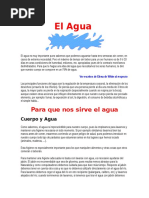 El Agua: Conceptos para Niños | PDF | Agua | El ciclo del agua