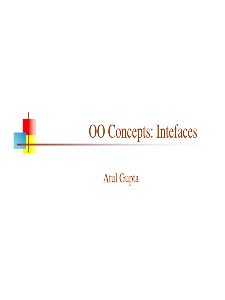 OOConcepts Interfaces | PDF | Class (Computer Programming) | Method (Computer Programming)