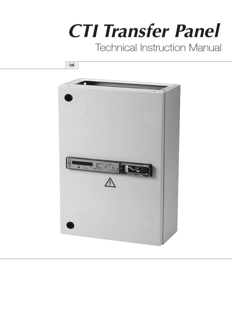 CTI Transfer Panel: Technical Instruction Manual | PDF | Mains ...