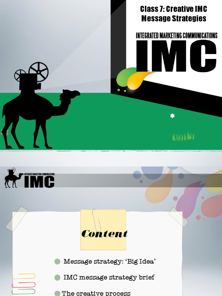 Creative IMC Message Strategies | PDF | Insight | Brand