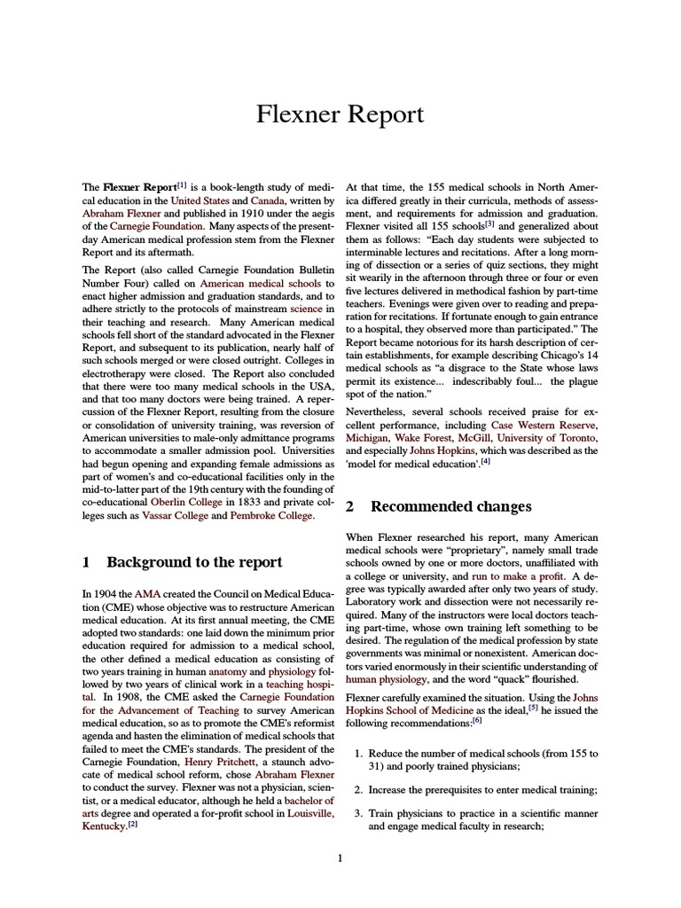 Flexner Report 5 | PDF | Academia | Medical Education
