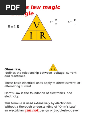 Current Formula Triangle