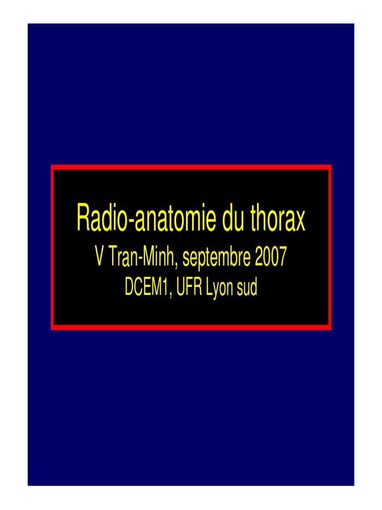 Radio-anatomie du thorax en 3D | PDF | Aorte | Artère