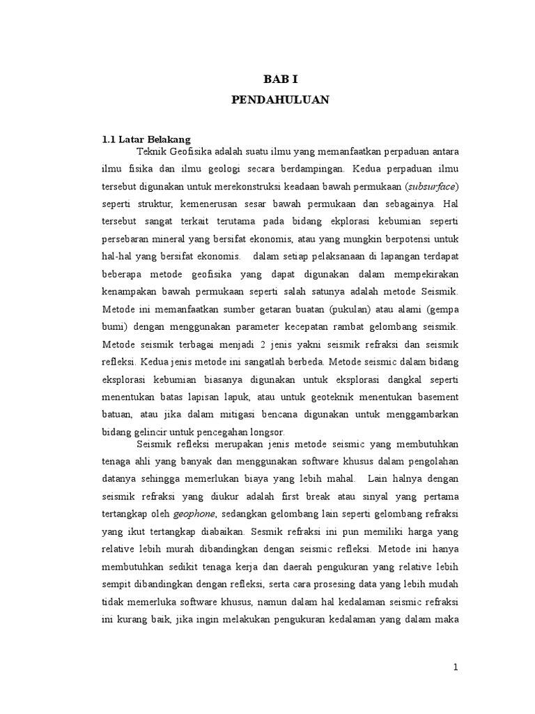 Metode Plus-Minus Seismik Refraksi | PDF