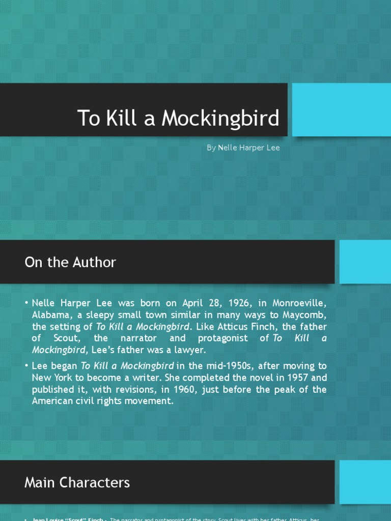 To Kill A Mockingbird: by Nelle Harper Lee | PDF
