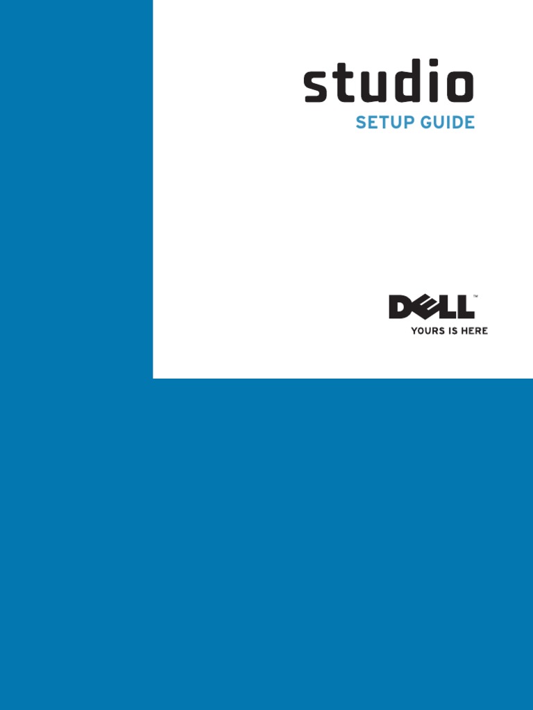 Dell Studio 540 Desktop Quick Start Guide | PDF | Internet Access | Hdmi