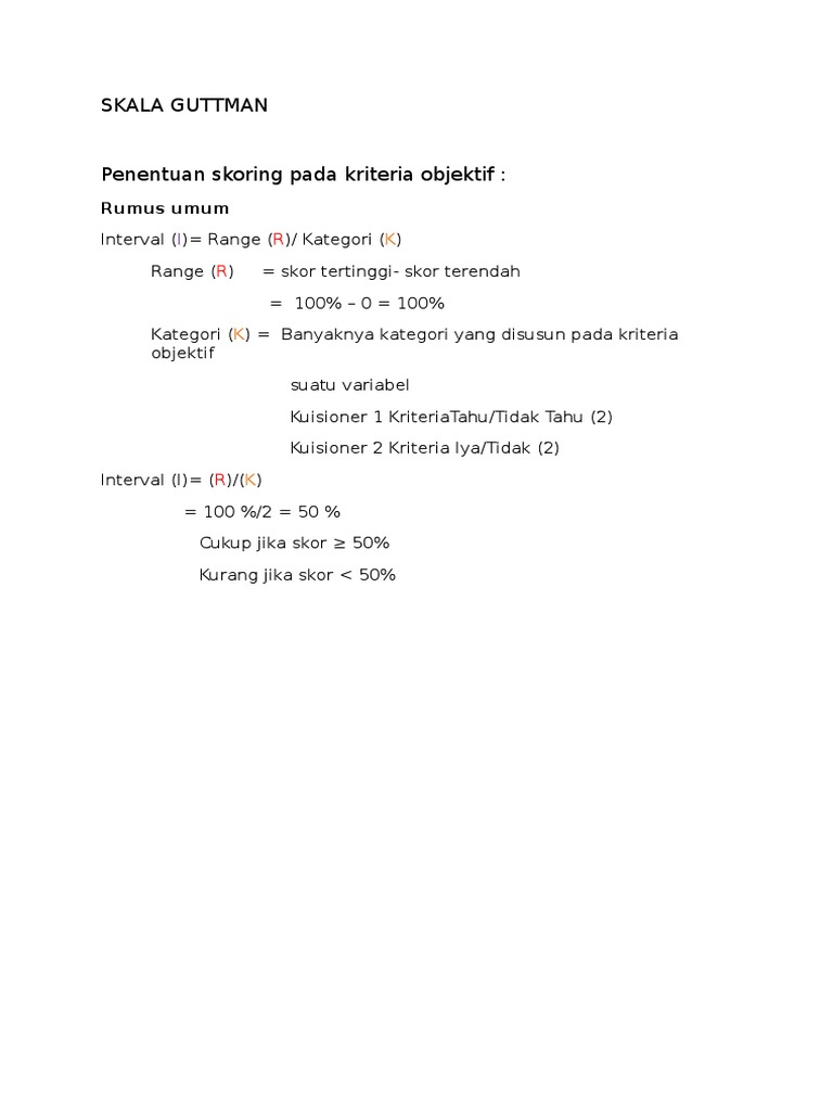 Skala Guttman | PDF