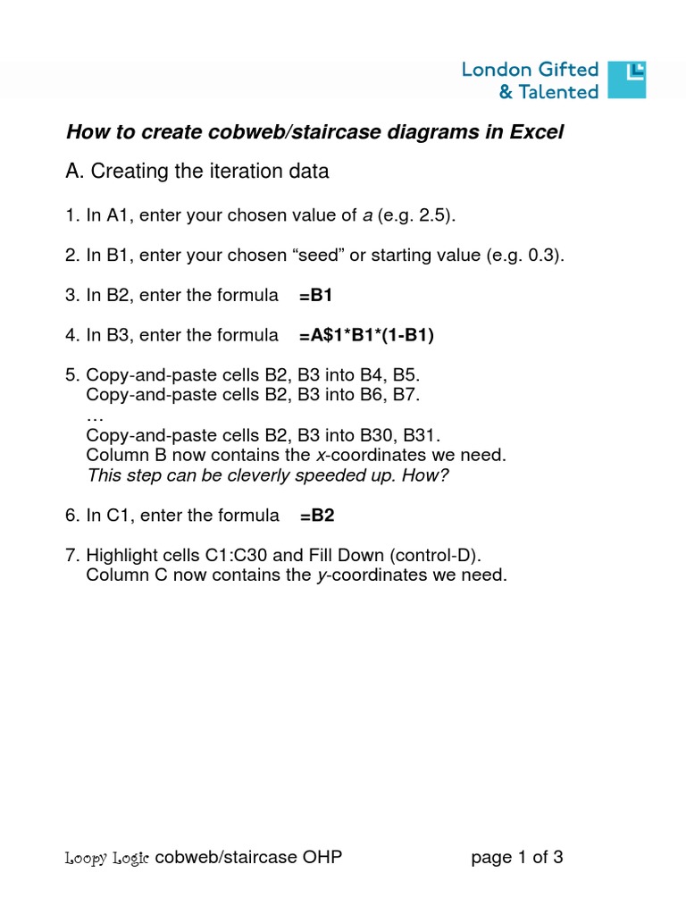 Creating Cobweb Diagrams in Excel | PDF | Computers