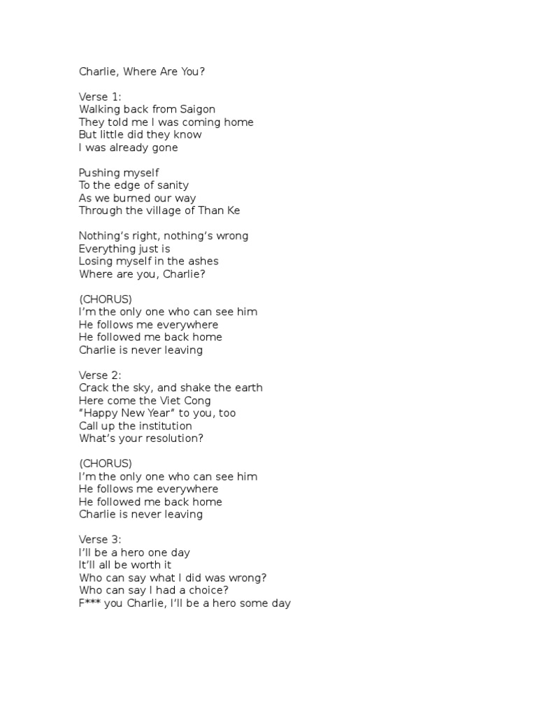 Vietnam War Reflections in Lyrics | PDF