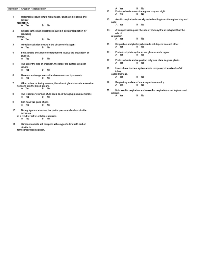 Chapter 7 Bio Form 4 | PDF