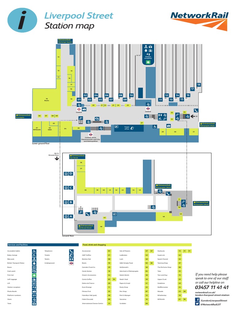 Liverpool Street Station Map Guide | PDF
