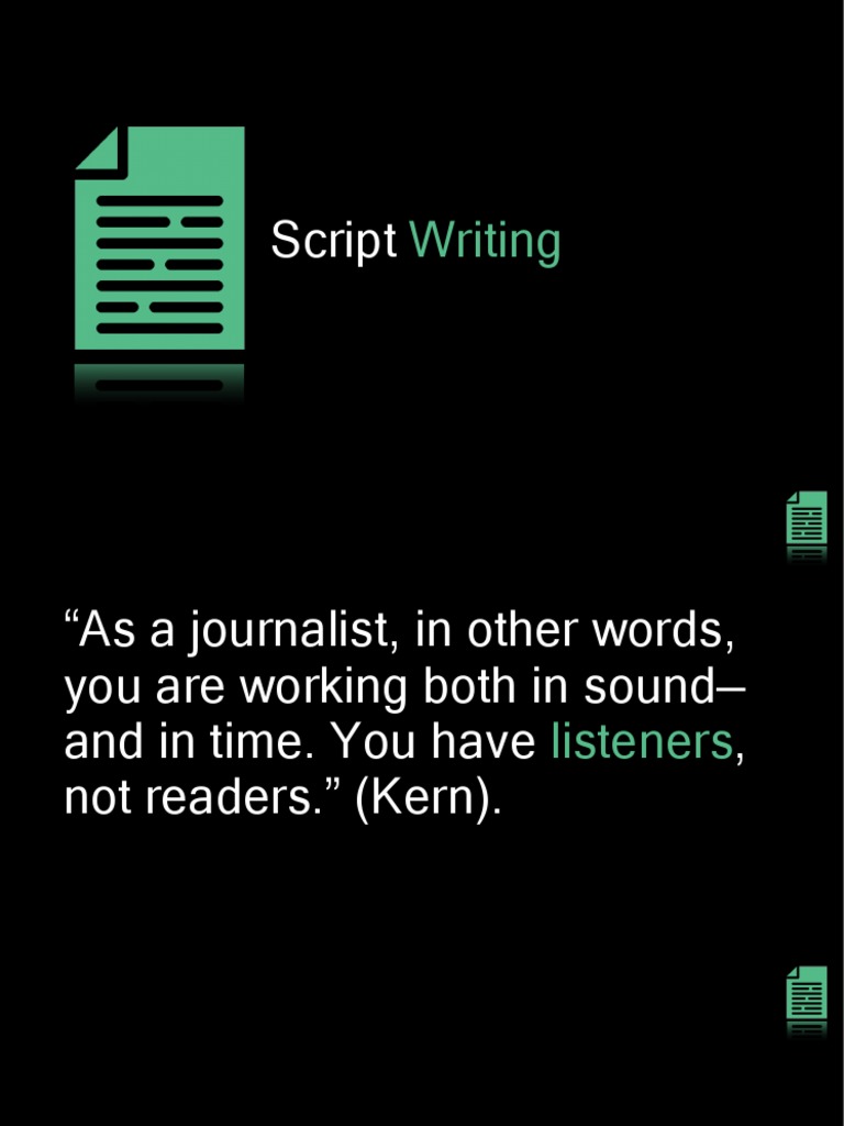 Script Writing | PDF