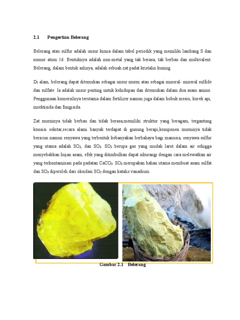 Belerang | PDF
