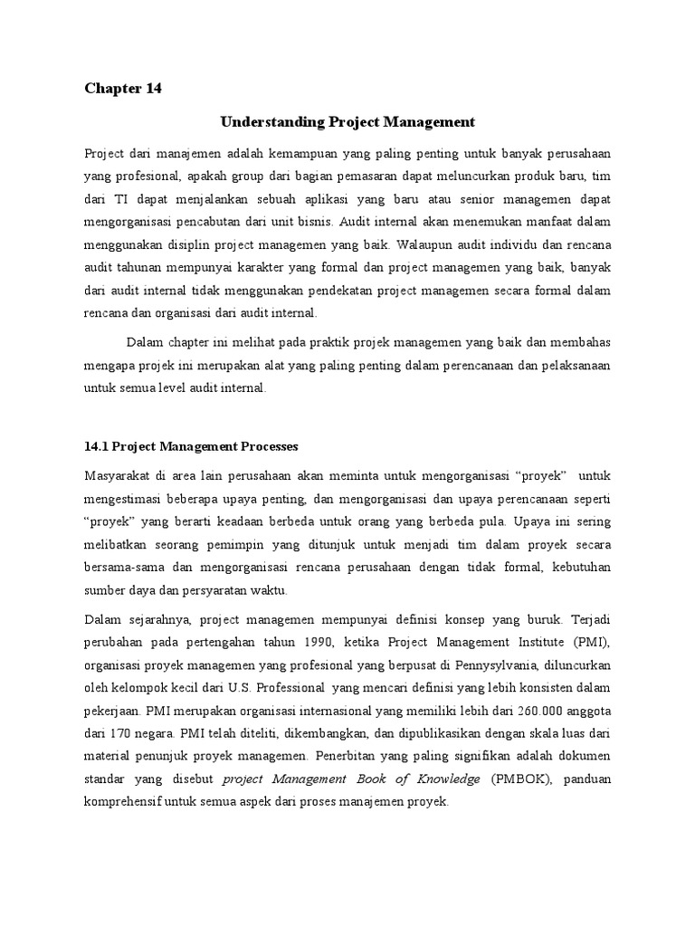 Chapter 14 Understanding Project Management | PDF