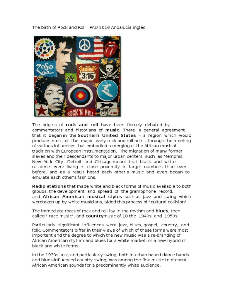Origins of Rock and Roll Explained | PDF | Rock And Roll | Performing Arts