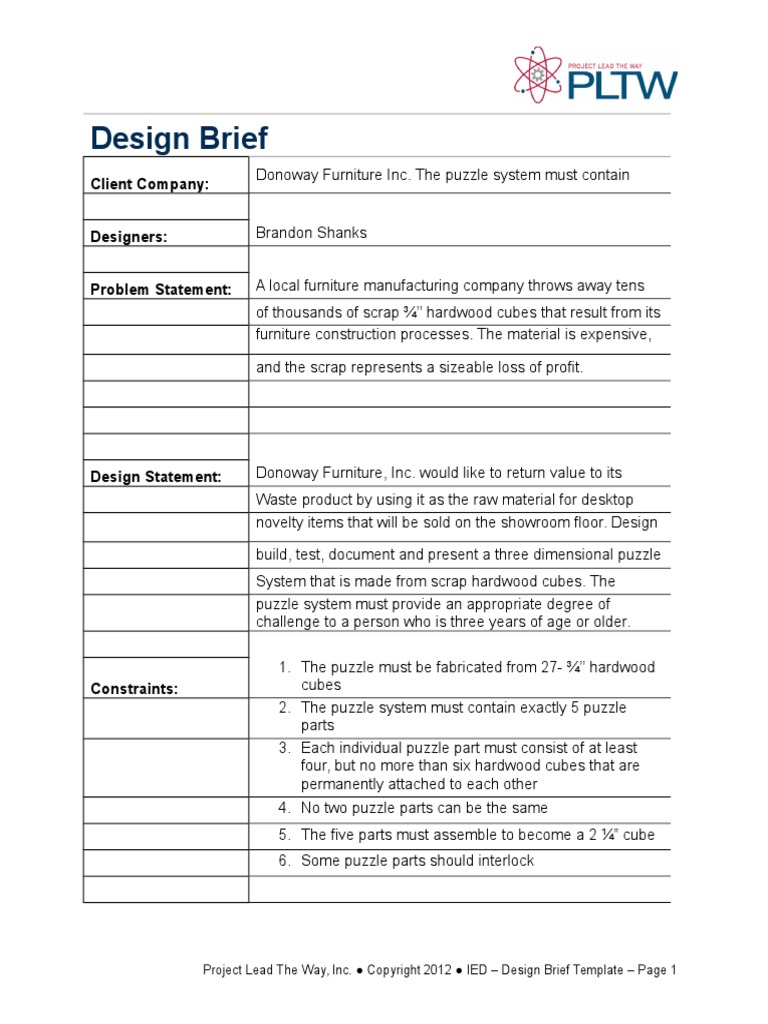 Designbrieftemplate | PDF