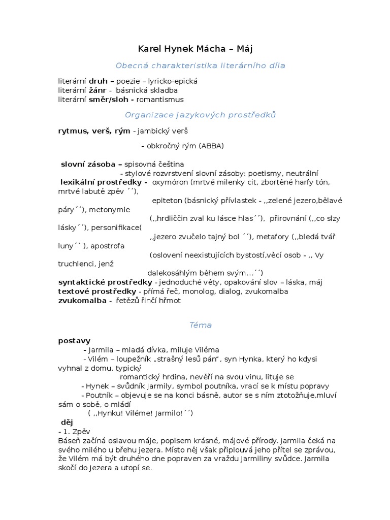 4. Karel Hynek Mácha - Máj