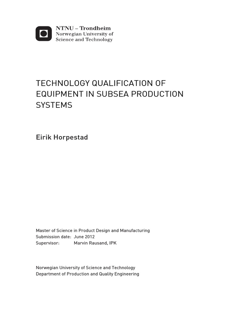 Technology Qualification | PDF | Verification And Validation | Finite ...