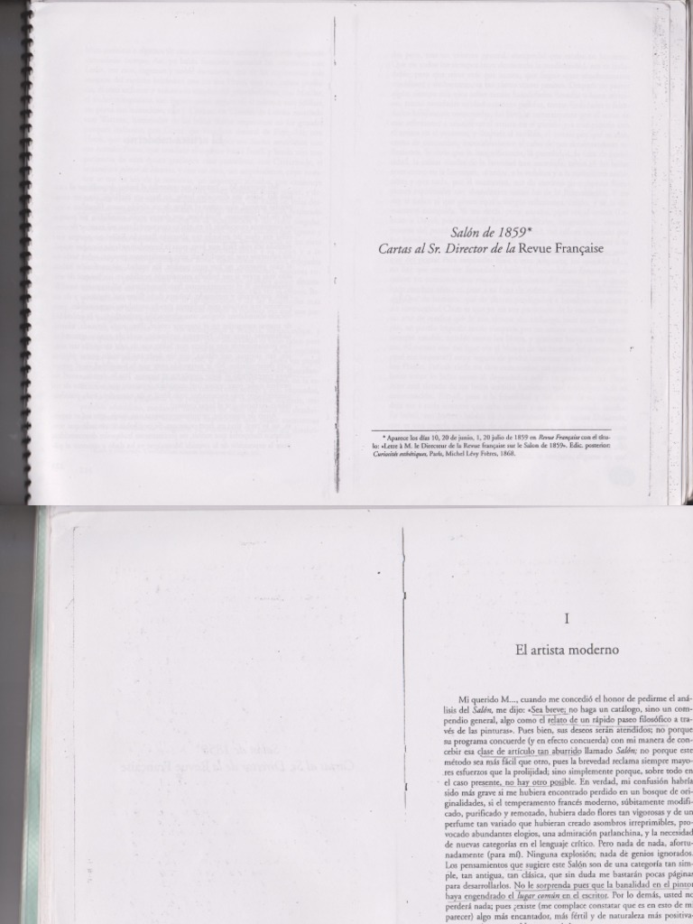 Baudelaire Salon de 1859 PDF | PDF
