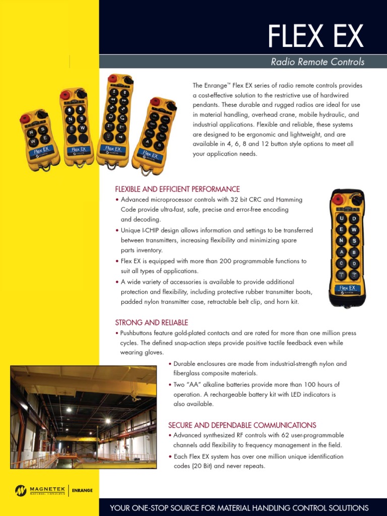 Control Remoto Flex Ex Magnetec. | Download Free PDF | Switch | Crane ...