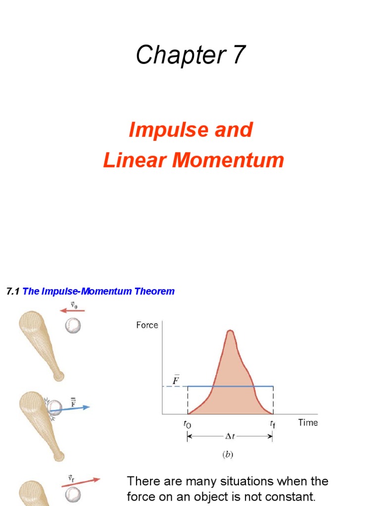 7-Impulse and Linear Momentum | PDF | Collision | Momentum