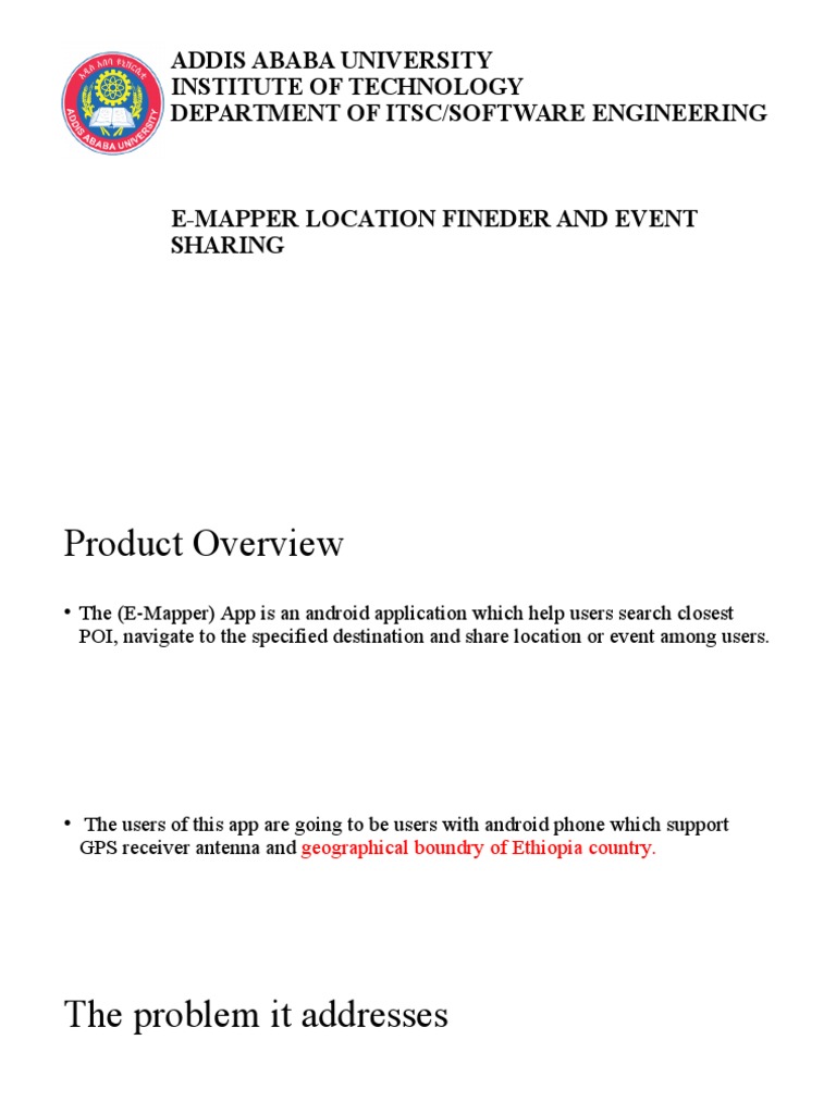 E-Mapper Documentation Presentation | PDF