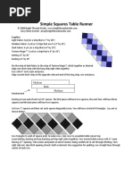 Friendship Braid Table Runner Pattern | PDF | Patchwork | Seam (Sewing)