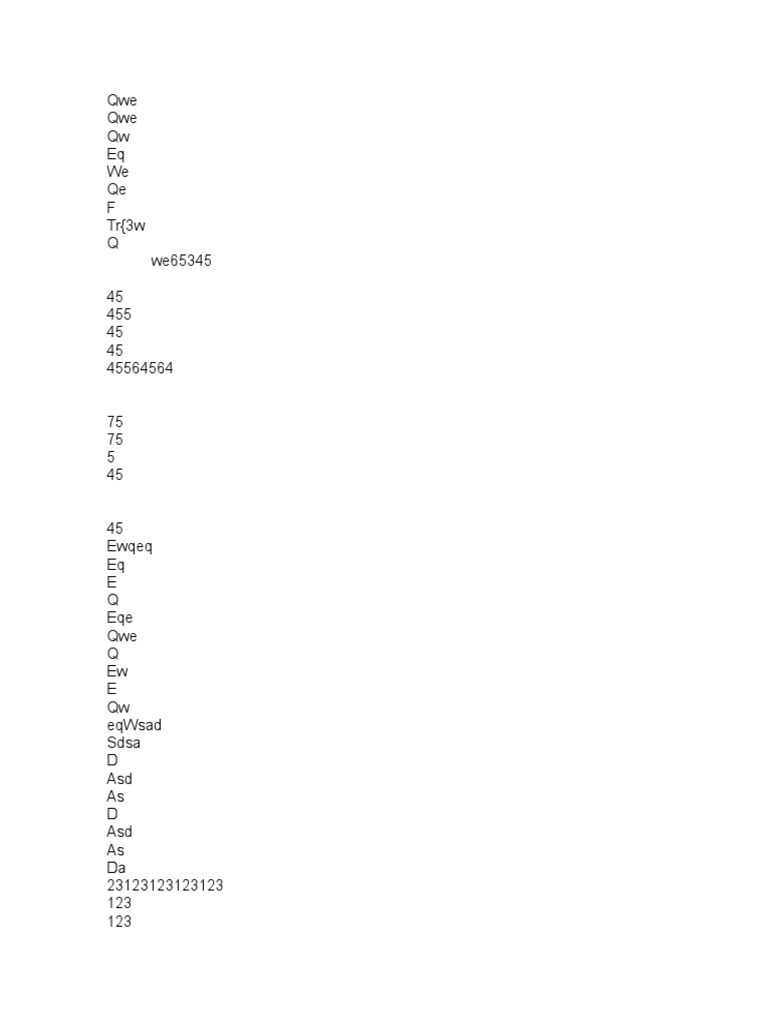 Qwe Qwe QW Eq We Qe F TR (3w Q We65345 45 455 45 45 45564564 | PDF