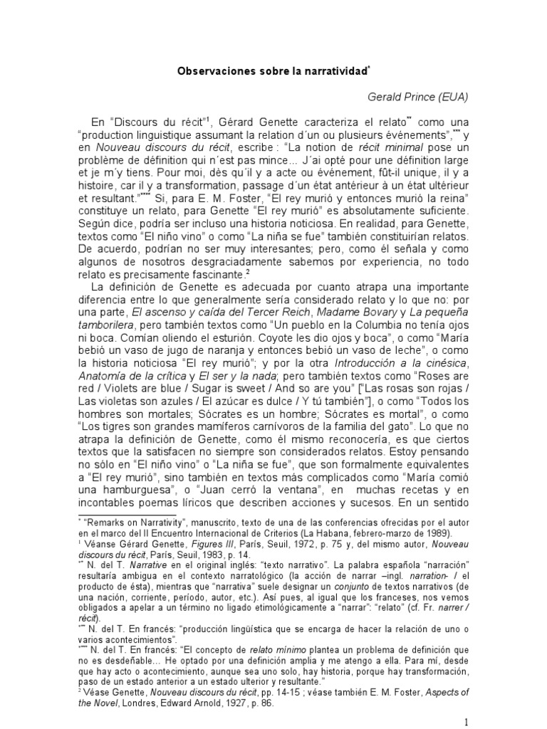 Observaciones sobre la narratividad | PDF | Conocimiento | Science