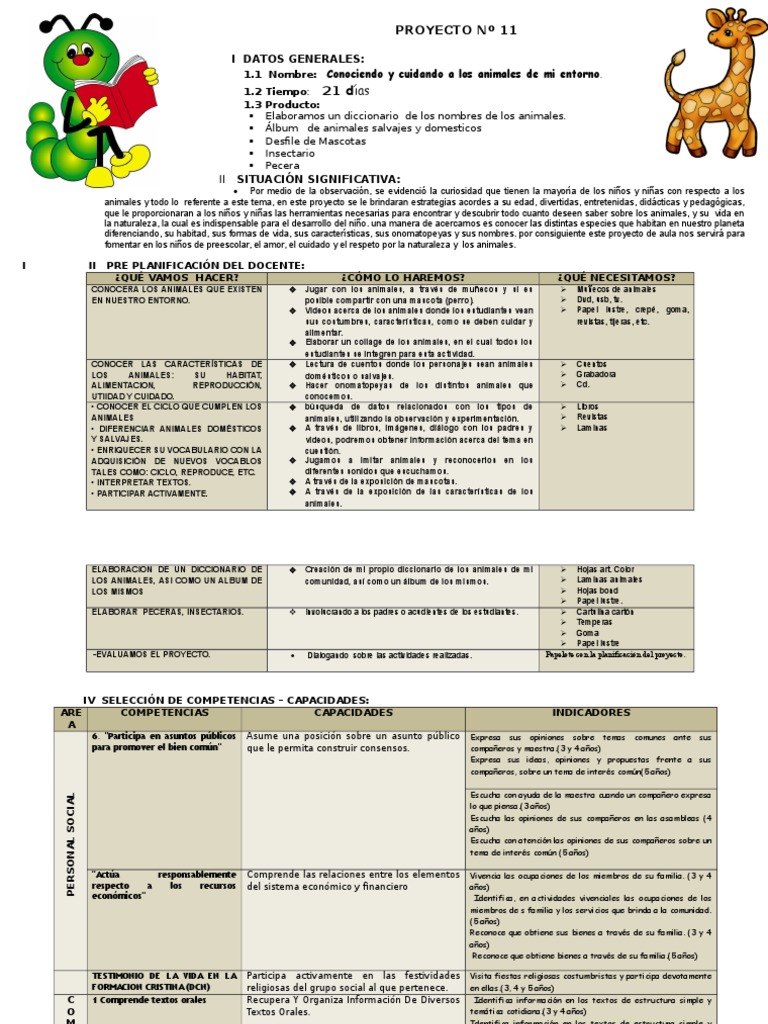 PROYECTO Animales | PDF | Dibujo | Mascota