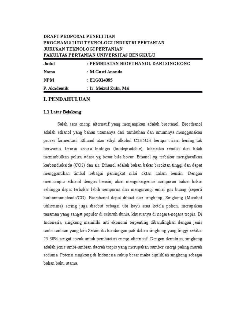 Draft Proposal Penelitian Gusti | PDF | Teknologi & Rekayasa