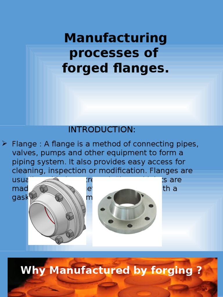 Manufacturing Processes of Flanges | PDF