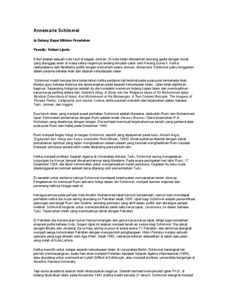 Annemarie Schimmel | PDF