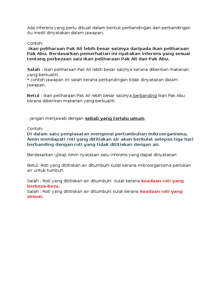 Cara Buat Inferens | PDF