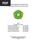 Laporan Praktikum Bleeding dan Clotting Time | PDF | Sains & Matematika