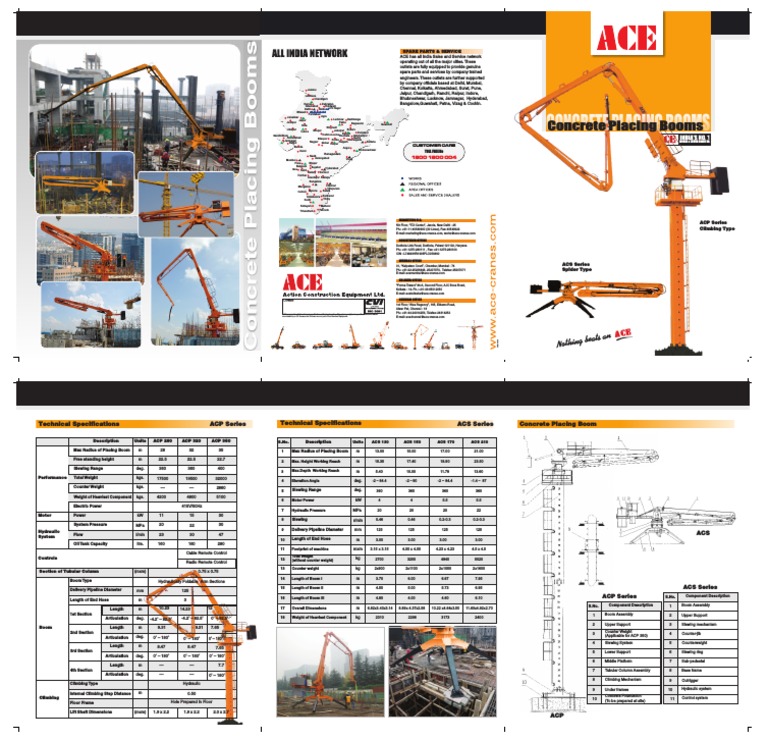 ACE Concrete Placing Boom Overview | PDF | Nature