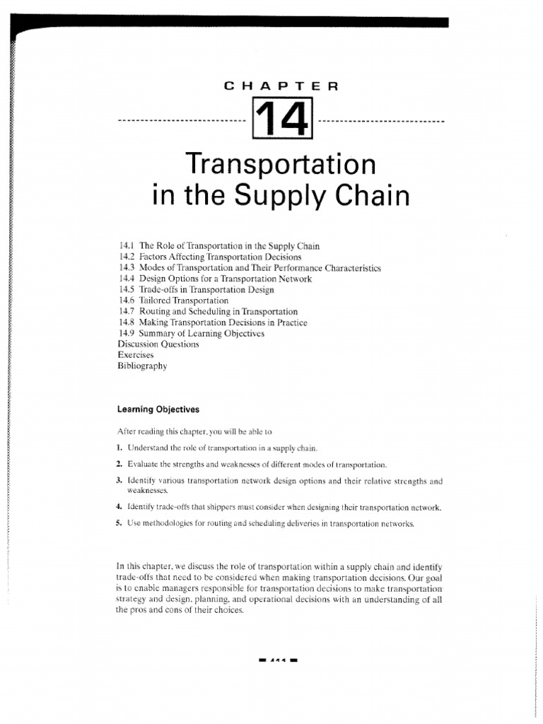 CH14 Supply Chain Management PDF | PDF
