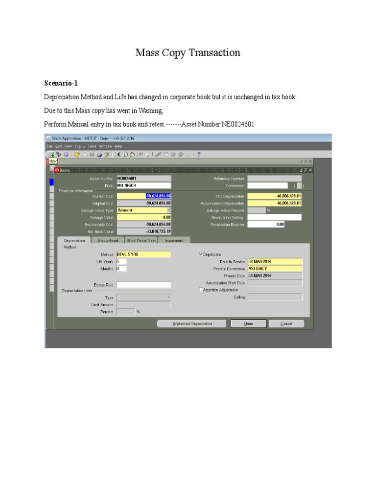 Mass Copy Transaction | PDF