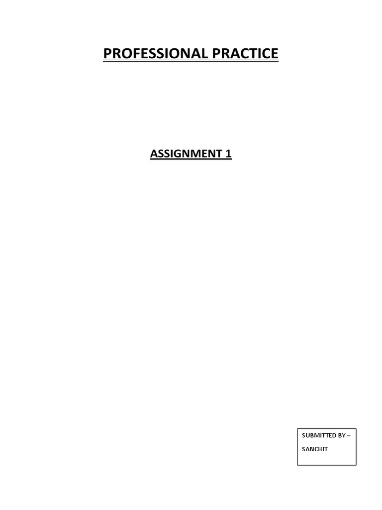 Professional Practice: Assignment 1 | PDF | Real Estate Appraisal ...