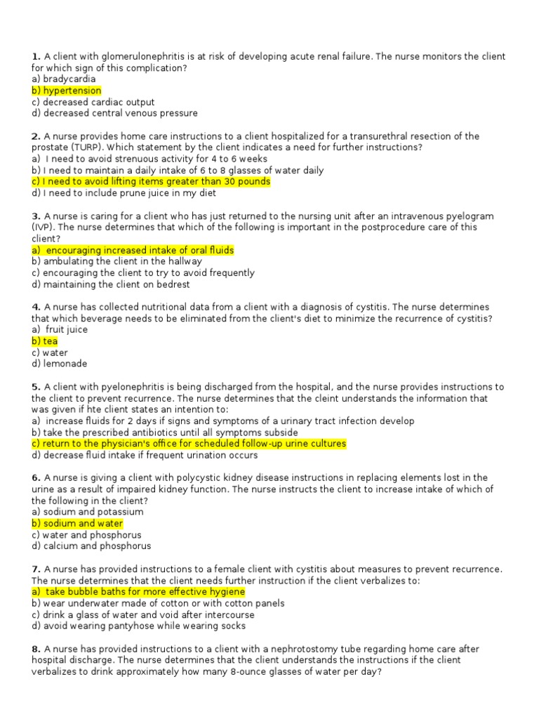 Renal Nursing Reviewer | PDF | Hemodialysis | Dialysis