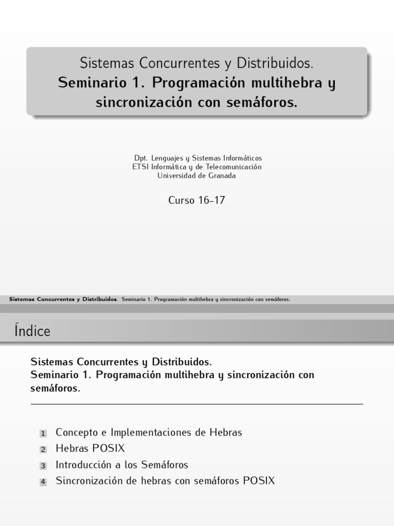 Programacion Multihebra y Semaforos | PDF | Integral | C