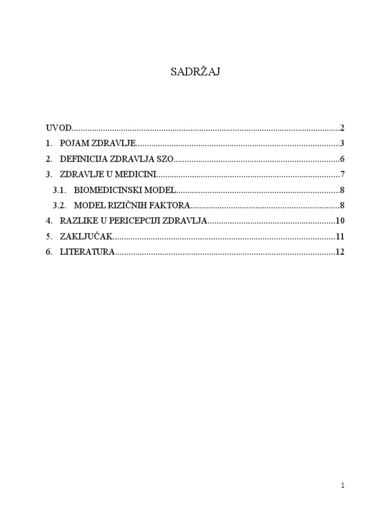 Zdravlje | PDF