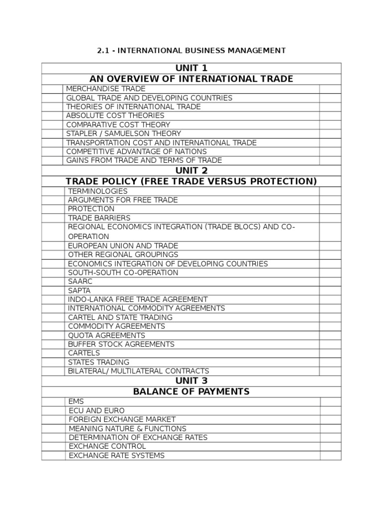 International Business Management | PDF | Trade | Exchange Rate