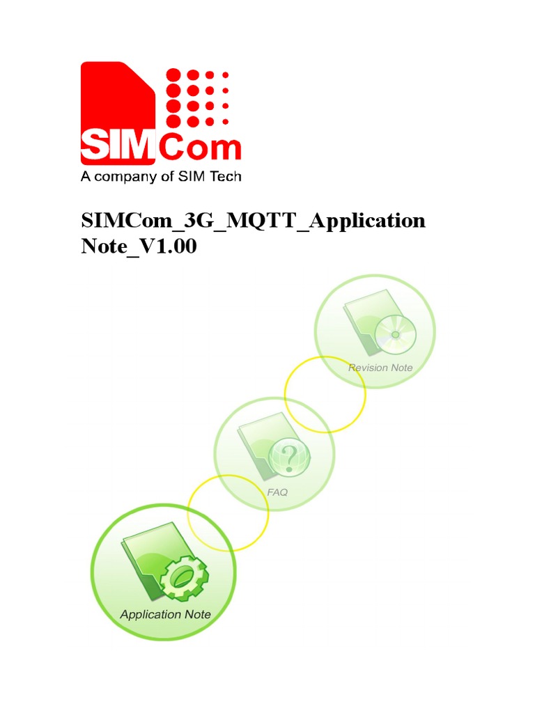 SIMCom 3G MQTT Application Note V1.00 | PDF | General Packet Radio Service | Client (Computing)