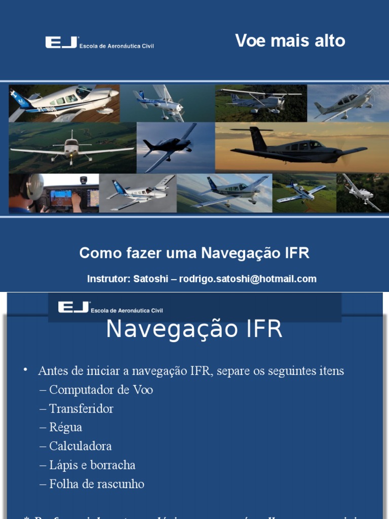 Navegação IFR: Como fazer uma navegação precisa seguindo os ...