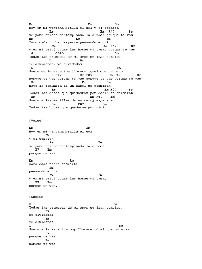 Porque Te Vas