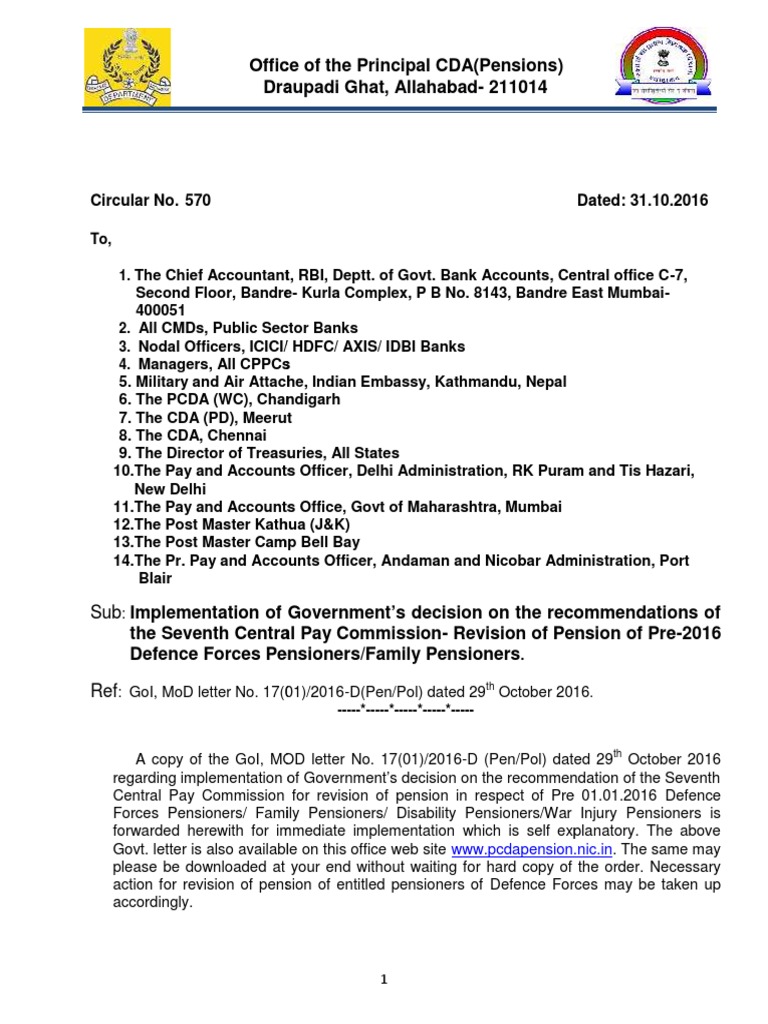 Circular 570 | PDF | Pension | Disability